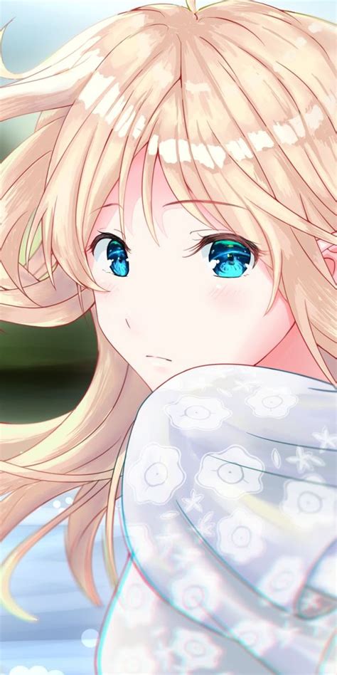 Обои на телефон Аниме Вайолет Эвергарден Голубые Глаза Блондинка Вайолет Эвергарден