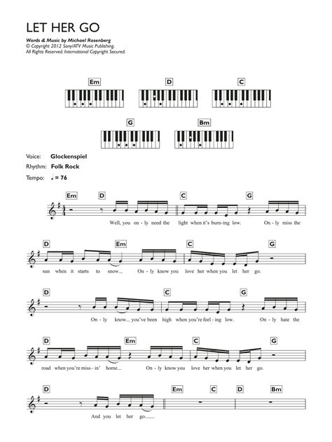 Let Her Go Piano Chords Ubicaciondepersonascdmxgobmx