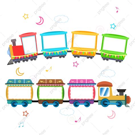 รูปการ์ตูนรถไฟขนาดเล็กรูปภาพผนัง Png ลวดลายตกแต่ง เส้นขอบของพื้นผิว ง่ายภาพ Png และ Psd