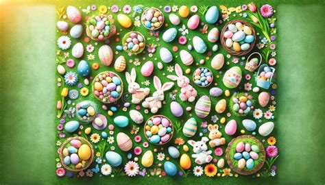 Easter Celebration Unveiled A Festive Top Down View Easter Celebration