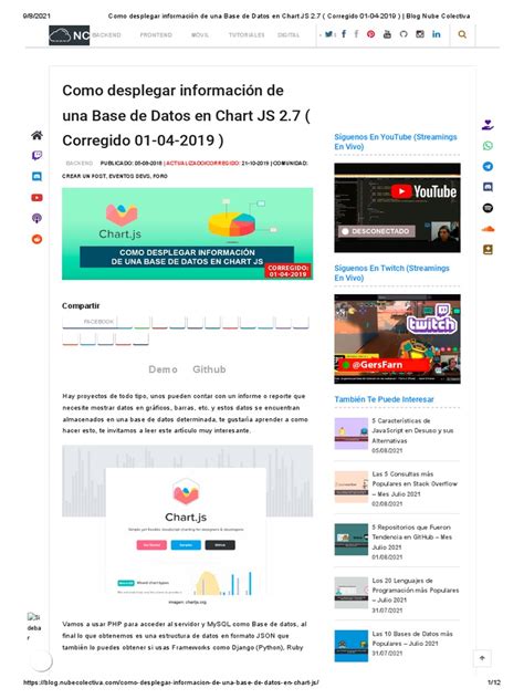 Como Desplegar Información De Una Base De Datos En Chart Js 27 Corregido 01 04 2019 Blog