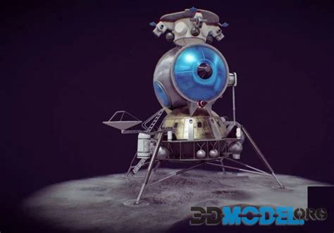 3d Model Lk Soviet Lunar Lander Pbr