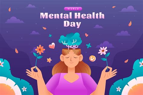 Gradient Hintergrund Für Den Welttag Der Psychischen Gesundheit