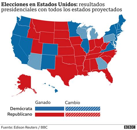 Elecciones En Estados Unidos El Mapa Que Muestra Los Resultados De Las