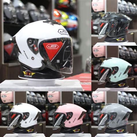 Jual Helm Js Armor Solid Helm Half Face Pria Wanita Terbaru Shopee
