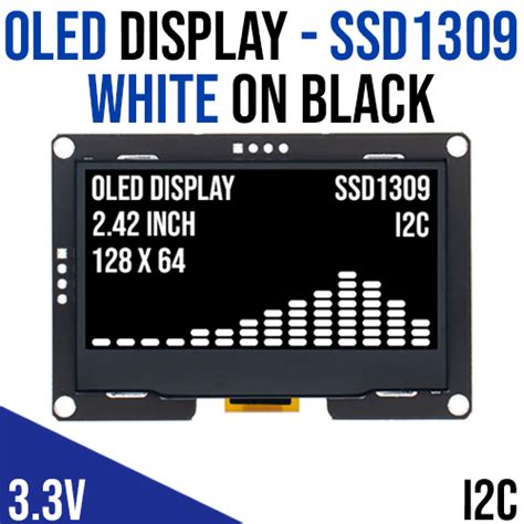 Oled Ssd White On Black I C Micro Robotics