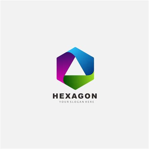 Premium Vector Hexagon Design Gradient Color Illustration
