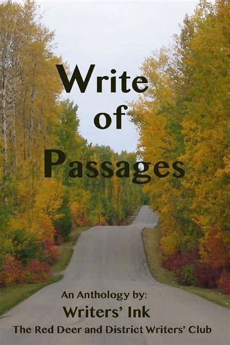 Write Of Passages A Writers Ink Collection Of Stories And Poems