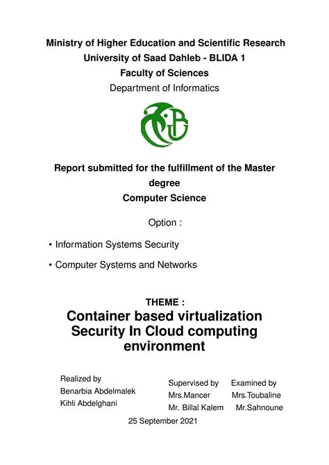 Solution Container Based Virtualization Security In Cloud Computing