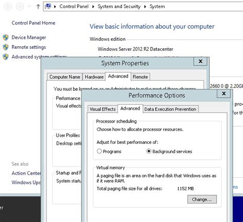 Sharepoint Server Pc Settings Performance Settings What Is Better For Programs Or