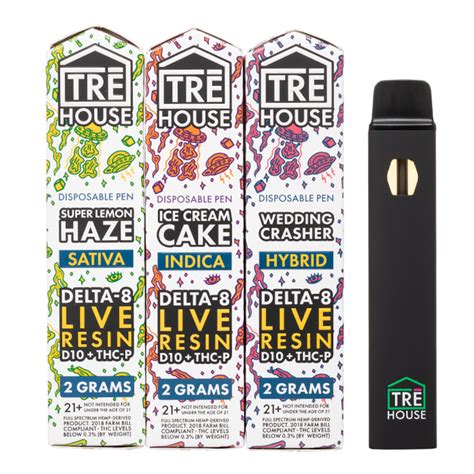 Delta 8 Live Resin Disposable Vape By Tre House Electronic Cigarette