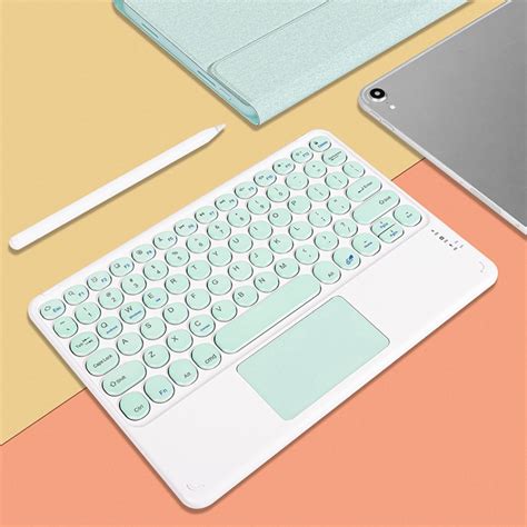 Yibai Wireless Keyboard Bluetooth Keyboard Round Cap Keyboard Portable Bt Wireless Keyboard