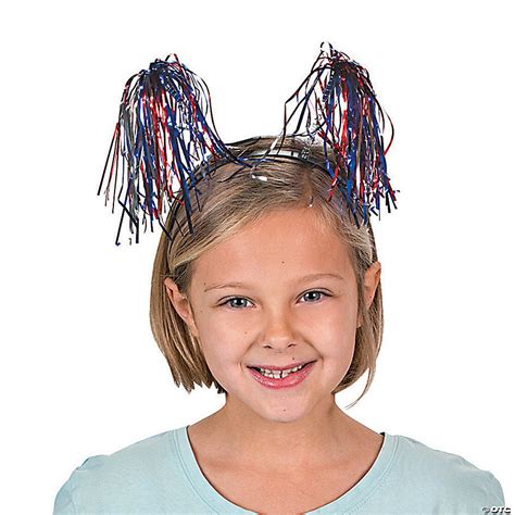 Patriotic Tinsel Head Boppers 12 Pc