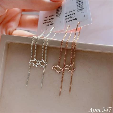 Серебряные серьги протяжки клетка украины — цена 1095 грн в каталоге Серьги Купить аксессуары по