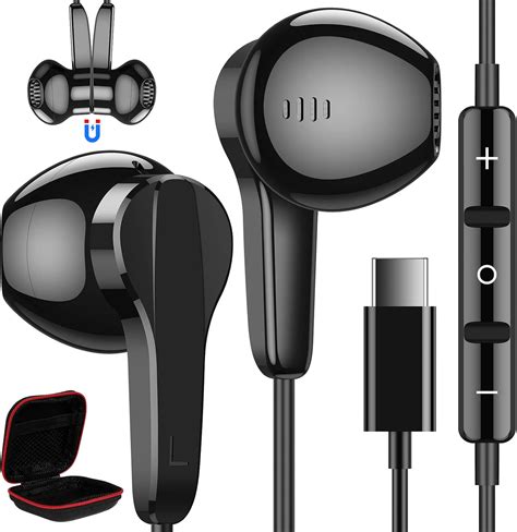 USB C Headphones For Samsung S25 Ultra S24 S23 Fe S22 Type C