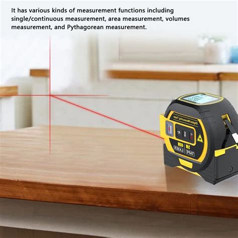 Laser Digital Tape Measure In Digital Laser Rangefinder M Stainless Steel Measuring Tape