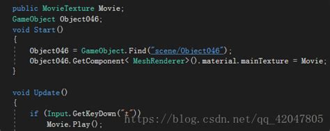 Unity播放视频ogv格式视频unity Ogv Csdn博客