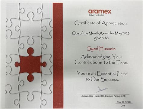 Syed Mehdi Hussain On Linkedin Awarded For My Hard Work They Said It