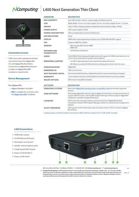 Ncomputing L400 Thin Client At ₹ 8100 Piece Thin Client In Jaipur Id 2853426871791