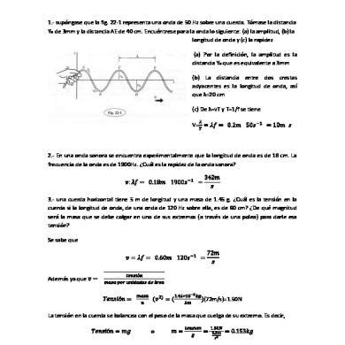 Ondas Mecanicas Problemas Resueltos J0v6113mdeqx