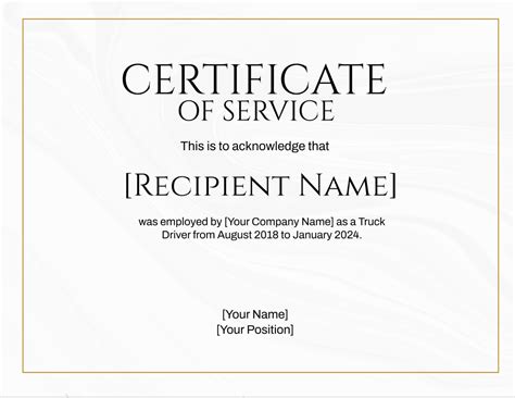 Employment Certificate Template Edit Online And Download Example