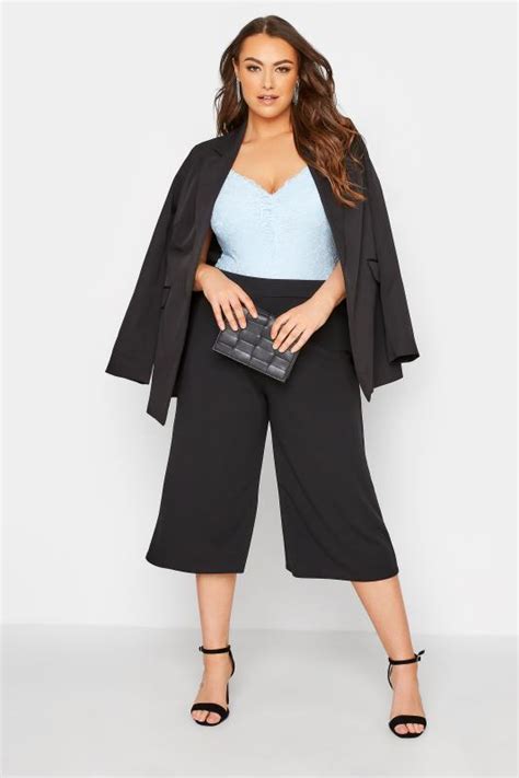 Plus Size Wide Leg Trousers Plus Size Palazzo Pants Yours Clothing