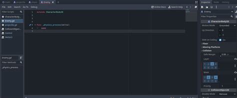 collision problem with two character bodies help godot forum