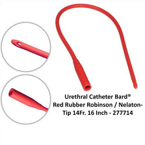Red Rubber Intermittent Catheter Red Rubber Latex Nelaton Catheter