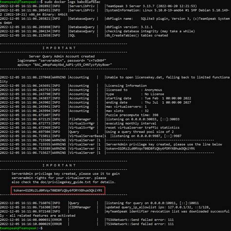 TeamSpeak 3 Mittels Docker Einrichten Frederic Kohl