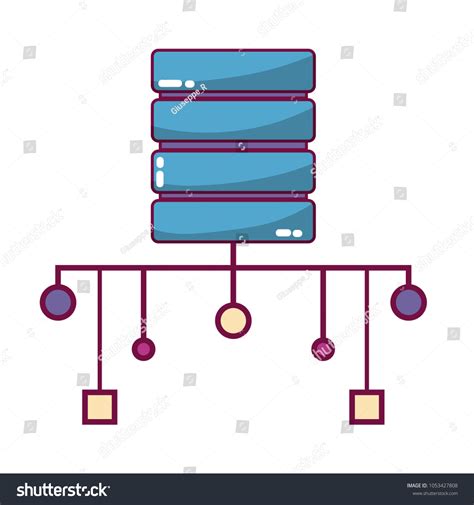 Data Center Hard Disk Server Vector Stock Vector Royalty Free 1053427808 Shutterstock