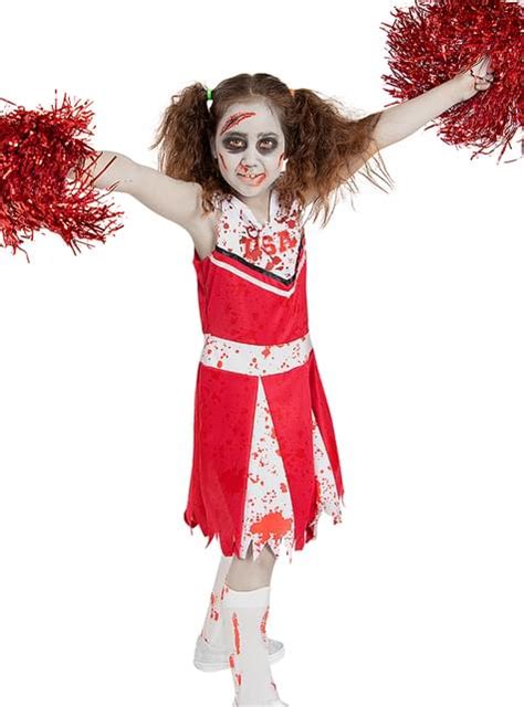 Zombie Cheerleader Costume For Girls Funidelia