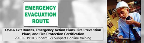 Osha Exit Routes Emergency Action Plan Fire Prevention Training Courses In India