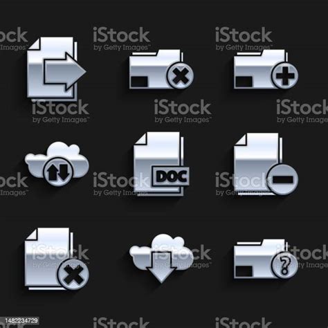 ตั้งค่าเอกสารไฟล์ Doc ดาวน์โหลดบนคลาวด์ โฟลเดอร์ที่ไม่รู้จัก เอกสารที่