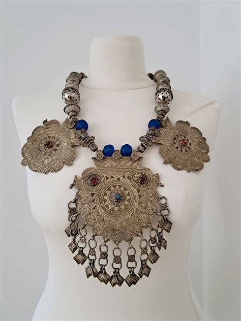 Cleopatra Necklace Tribal Fusion Necklace Fusion Bellydance Kuchi
