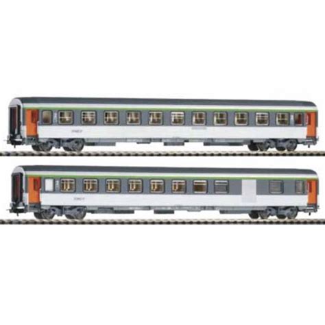 Set de voitures Corail Vu ème cl ème cl fourgon logo nouille SNCF Ep V Alsace