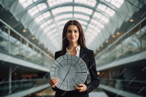 Premium Photo Empowered Businesswoman Mastering Precision A