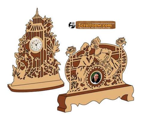 Fretwork Clock Patterns Set No 1 2 Designs