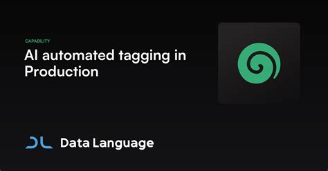 ai automated tagging in production