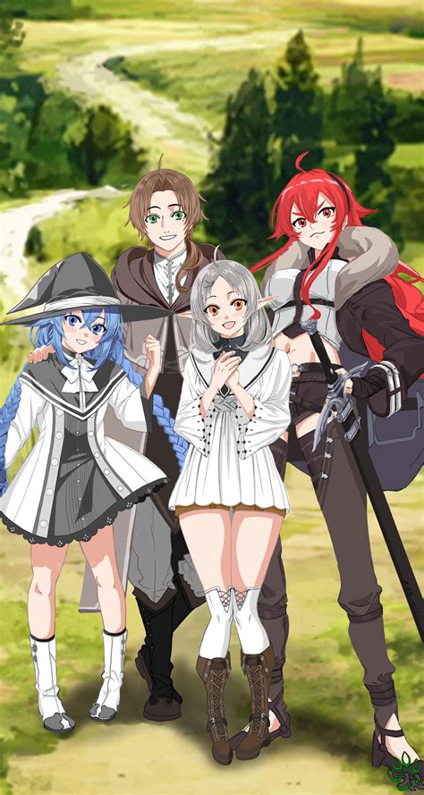 A Drawing I Did A Rudeus And His Wifes Hope You All Like Rmushokutensei