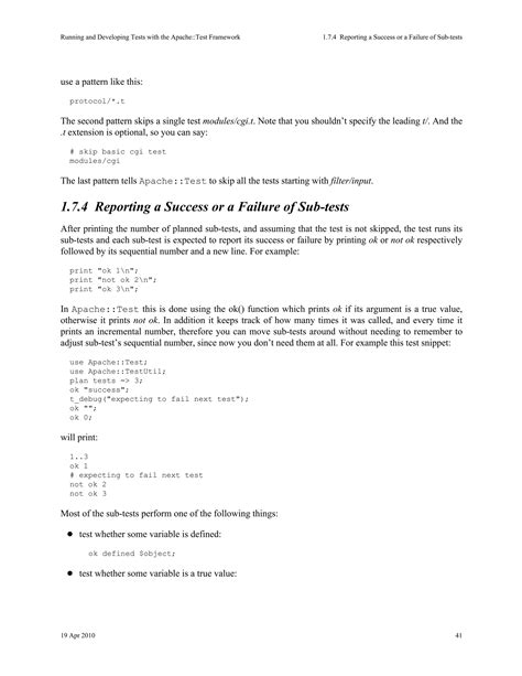 Running And Developing Tests With The Apache Test Framework PDF