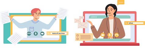 가상 회의 온라인 팀워크 화상 회의에 참여하는 동료 그룹이 있는 컴퓨터 개념에 대한 스톡 벡터 아트 및 기타 이미지 개념 고용과 노동 공동체 Istock