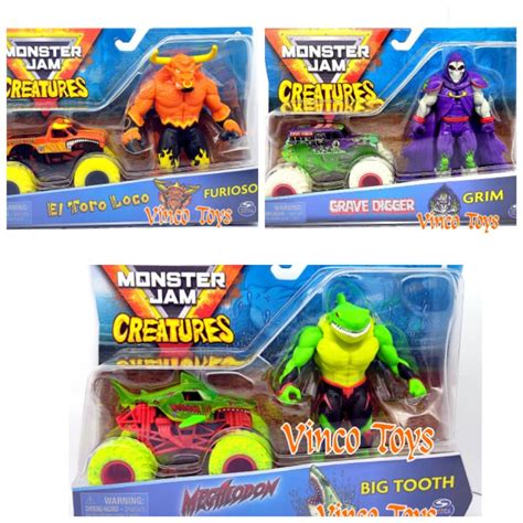 Jual Monster Jam Creatures Spin Master Isi Mobil Dan Figure El Toro