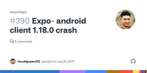 expo android client 1 18 0 crash · issue 390 · expo expo · github
