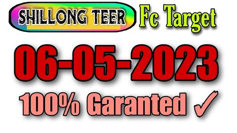 06 05 2023 Shillong Teer Target Youtube
