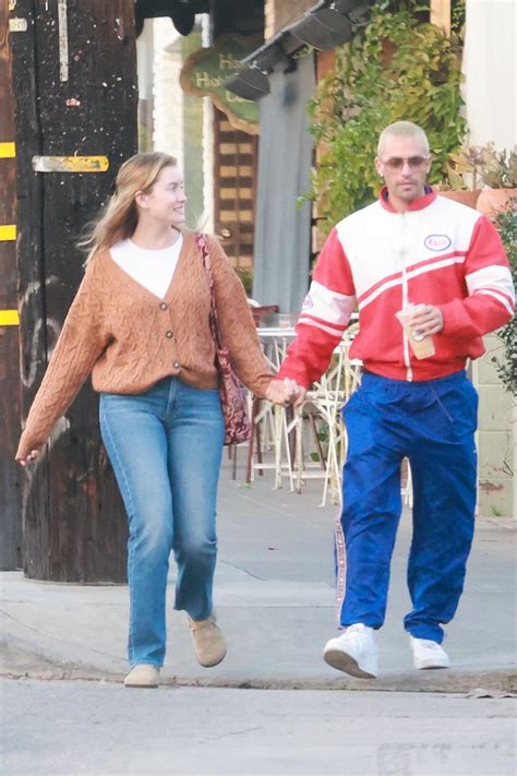 Olivia Macklin And Benjamin Levy Aguilar Out For Lunch In Los Feliz 12