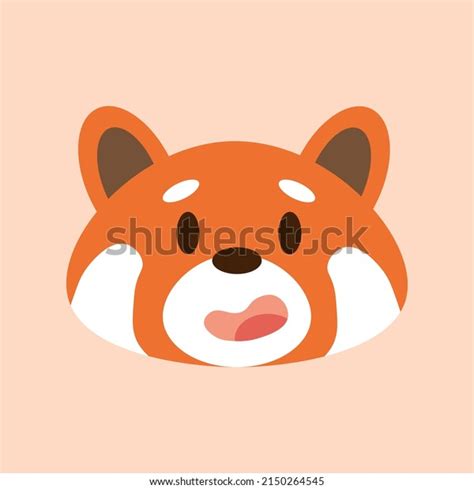 Vector Image Red Pandas Head Stock Vector Royalty Free 2150264545