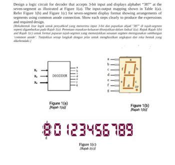Answered Design A Logic Circuit For Decoder That Accepts 3 Bit Input