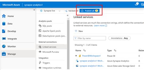 Link Power BI To Azure Synapse Analytics
