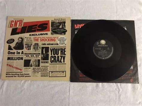 Guns N` Roses Lies 12 Vinyl Album Geffen Germany 1988 A1 First