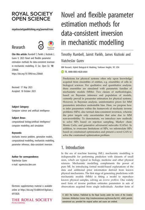 Pdf Novel And Flexible Parameter Estimation Methods For Data Consistent Inversion In